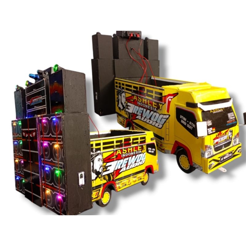 Jual Miniatur truk sound system miniatur truk horeg miniatur truk oleng ...