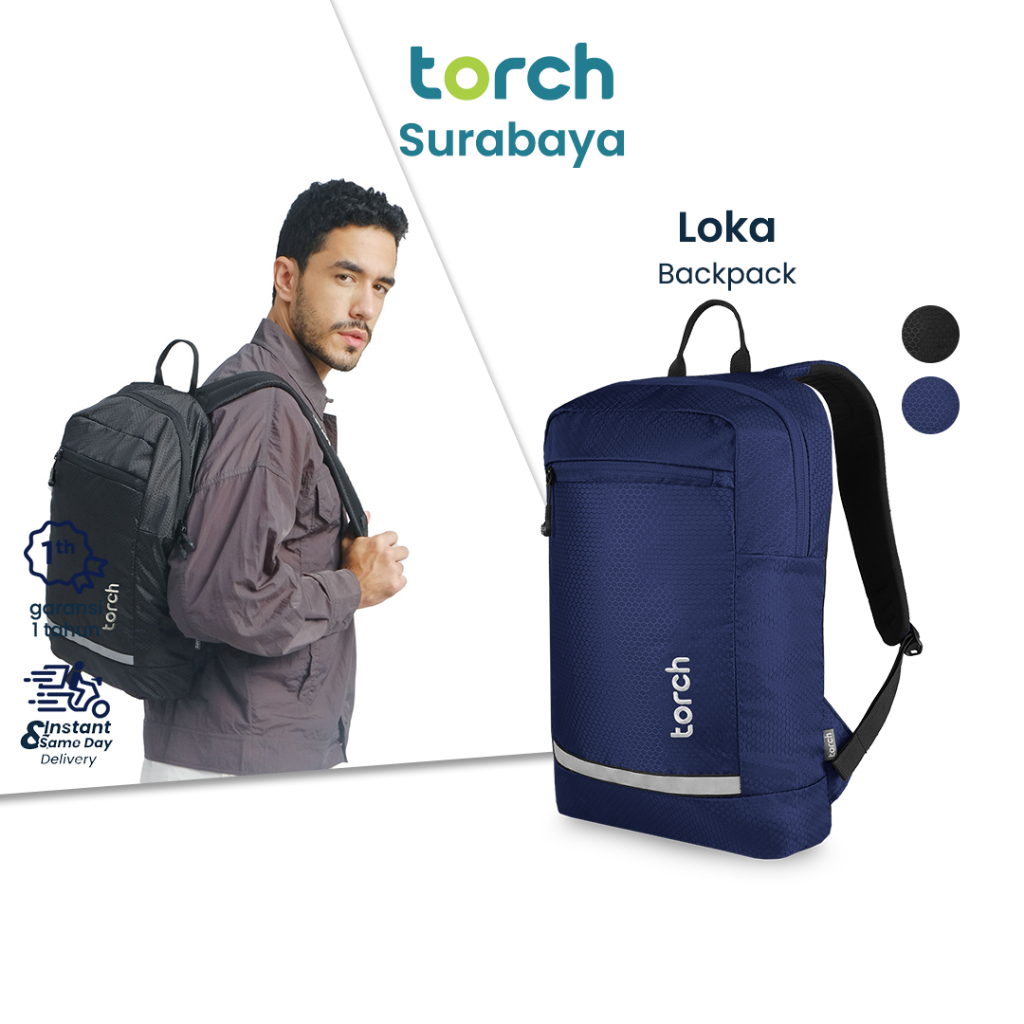 Jual Torch Loka Tas Ransel Office Tas RanselKuliah Kerja Laptop 15 inch ...