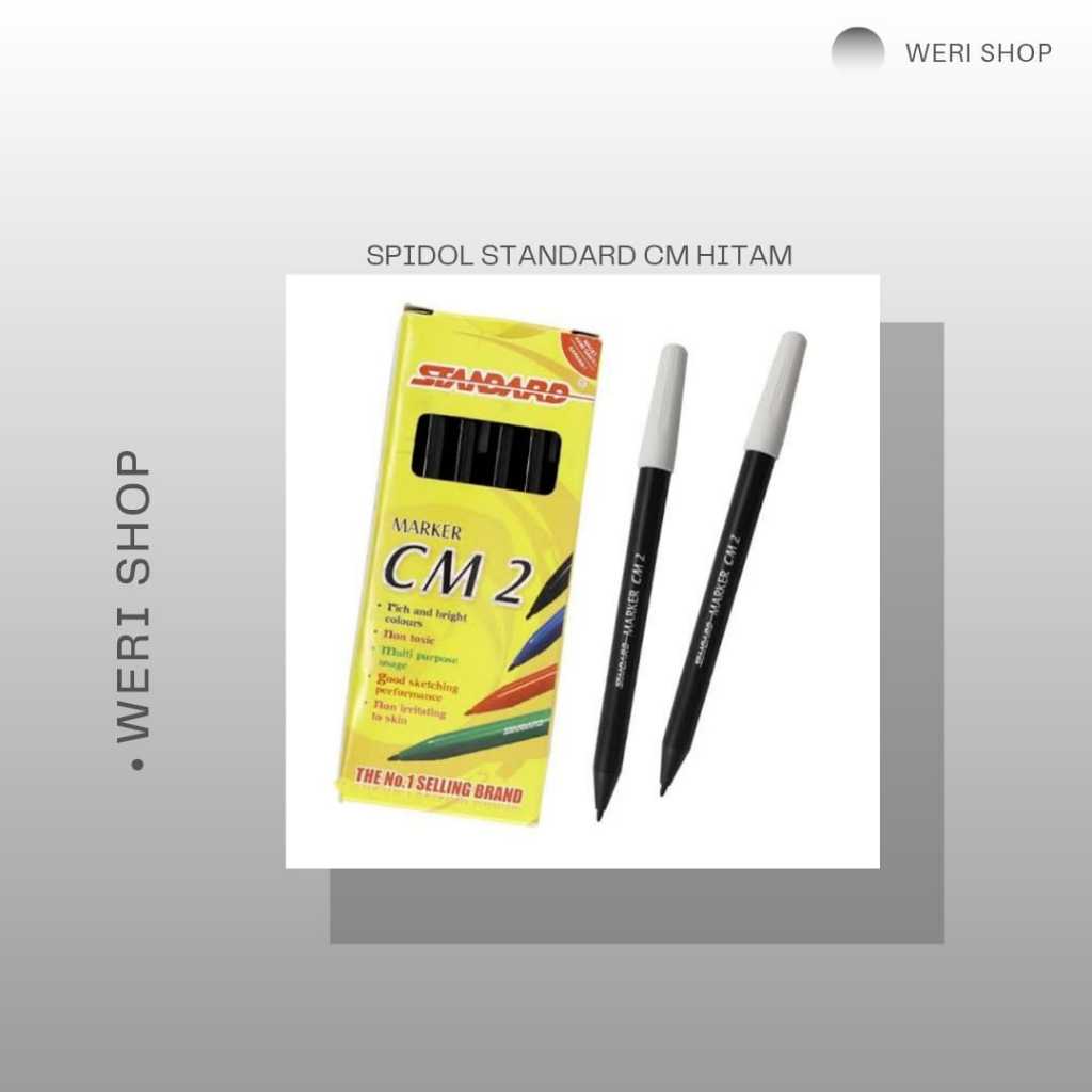 Jual SPIDOL STANDARD CM HITAM (1 PAK ISI 12 PCS) | Shopee Indonesia