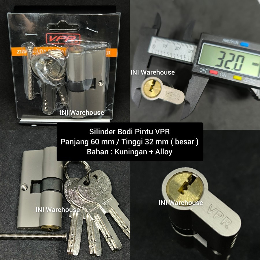 Jual Silinder Pintu 60 mm Cylinder Door Lock Besar Bahan Kuningan ...