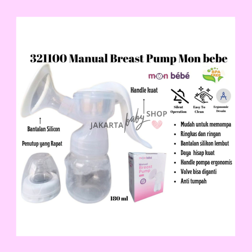 Jual Pompa ASI Manual | Electric Breast Pump Mon Bebe | Tanpa Kabel Otomatis Portabel Pompa Asi ...