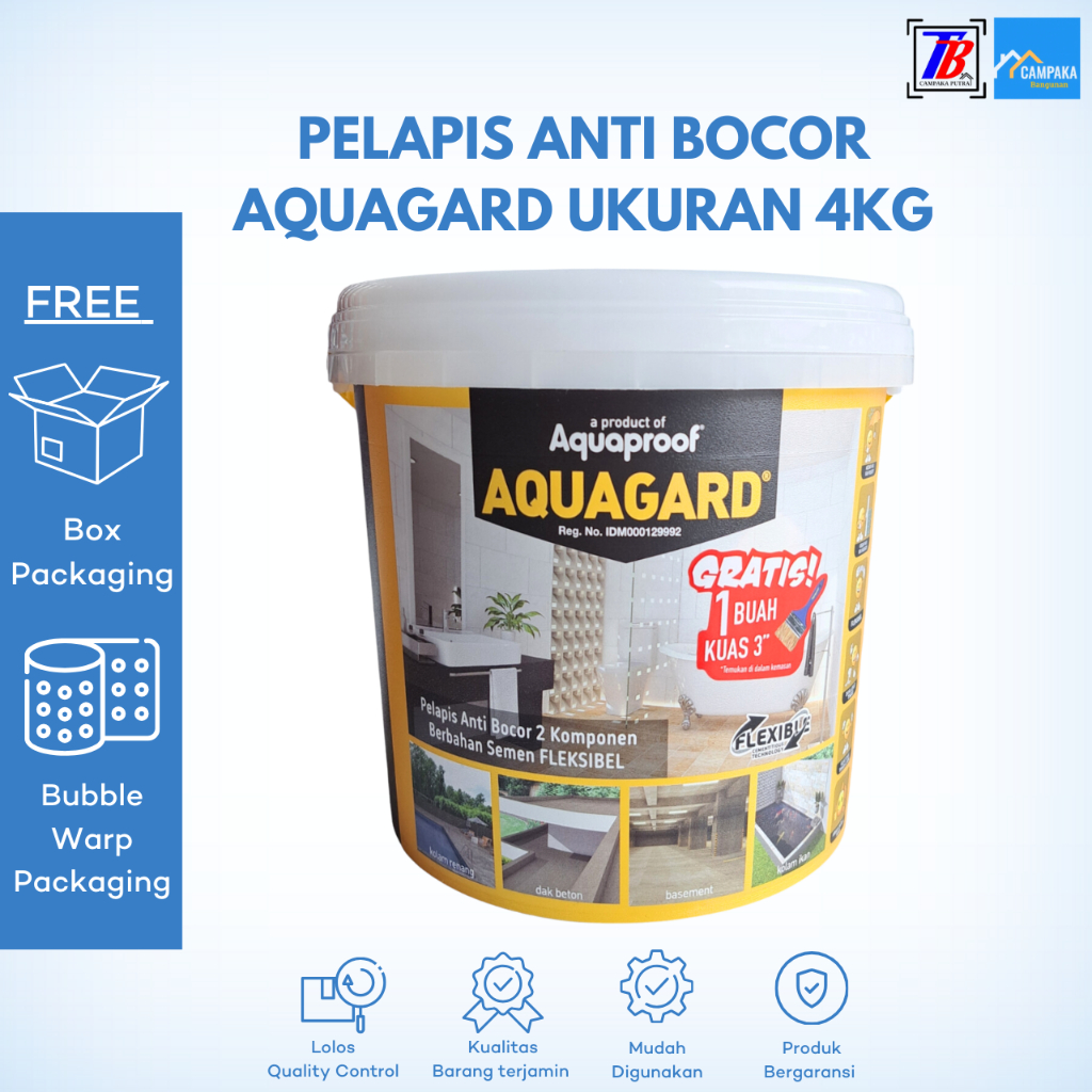 Jual Aquagard Pelapis Anti Bocor AQUAGARD PELAPIS 2 KOMPONEN UKURAN 4KG | Shopee Indonesia