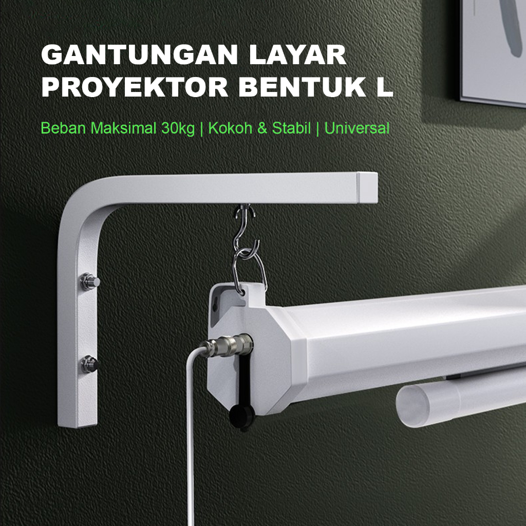 Jual Bracket Layar Proyektor Gantung Bentuk L | Bracket Layar Proyektor ...