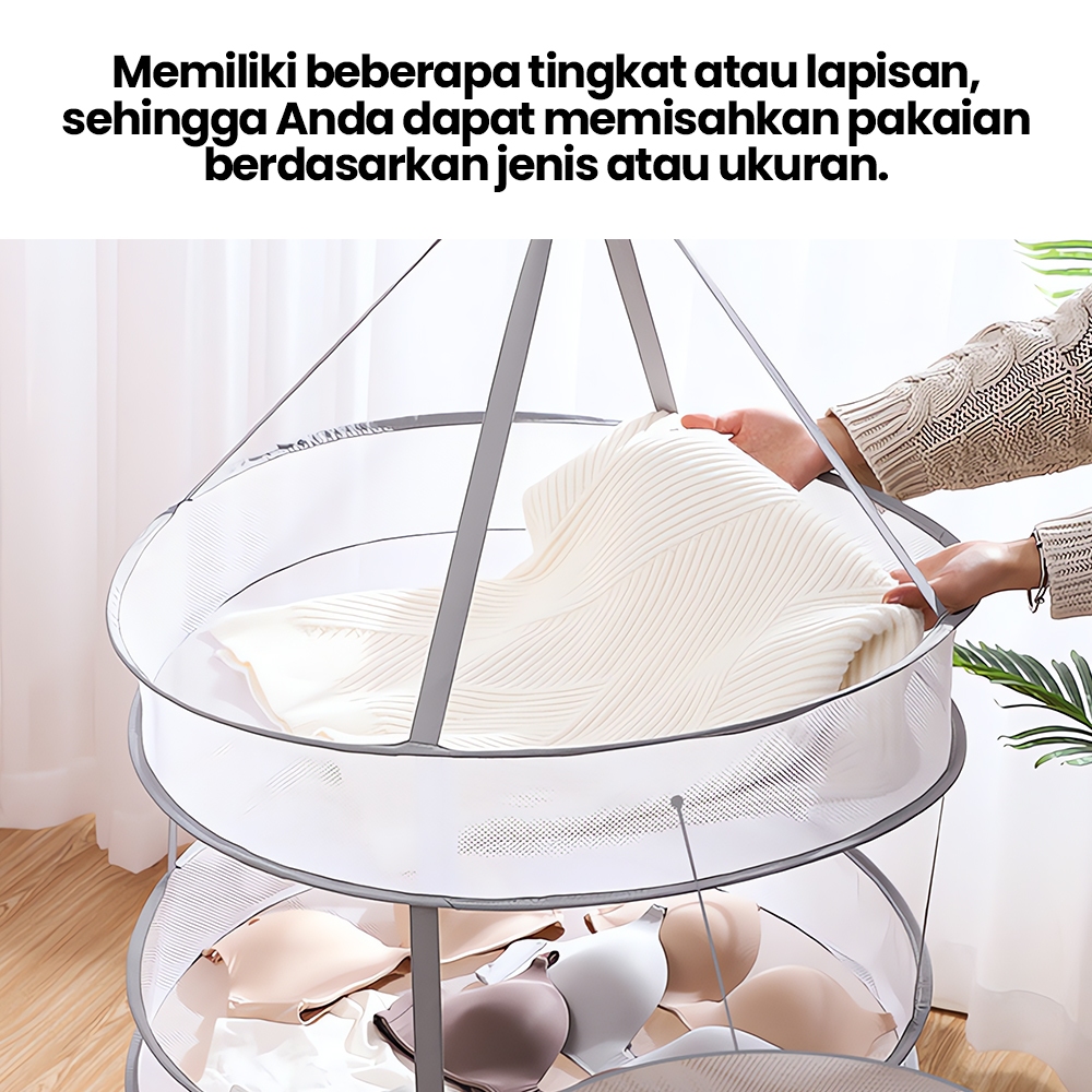 Jual Keranjang Jemuran Pakaian Tas Jaring/ Menjemur Kaos Kaki,, Sweater ...