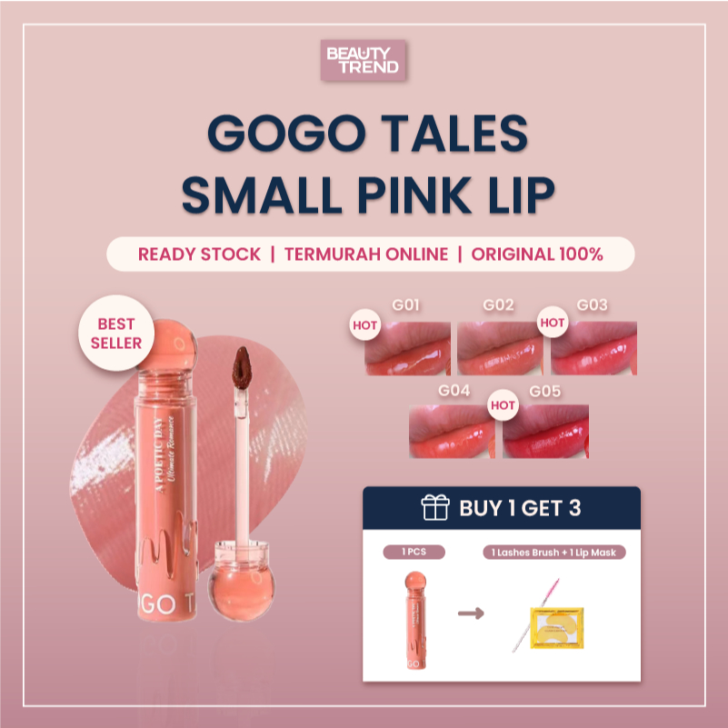 Jual [BPOM ORI] Gogo Tales Lip Gloss Gogo Tales Small Pink Ball Gogo ...