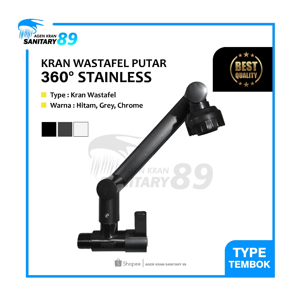 Jual KRAN WASTAFEL PUTAR 360 DERAJAT/KRAN WASTAFEL MEJA/KRAN WASTAFEL TEMBOK/KRAN WASTAFEL PUTAR ...