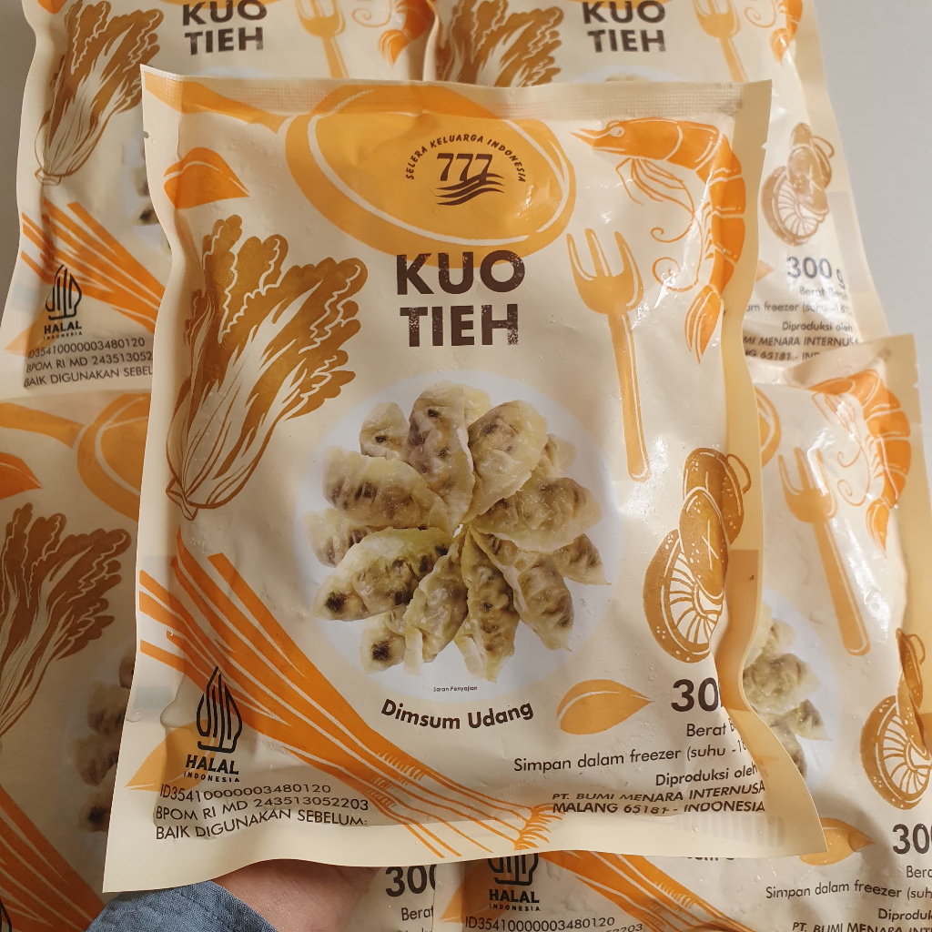 Jual Kuo Tieh 777 300gr/Gyoza/Dimsum udang/Frozen Food | Shopee Indonesia