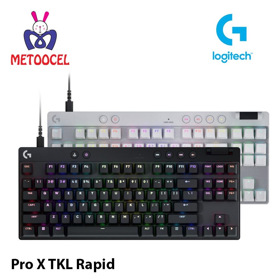 Jual Logitech G PRO X TKL RAPID Gaming Keyboard Wired USB-C dengan Switch Analog Magnetik Rapid ...