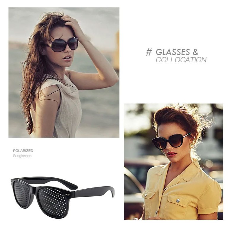 Jual Kacamata Lubang Terapi Mata Fokus Minus Silinder Pinhole Glasses ...