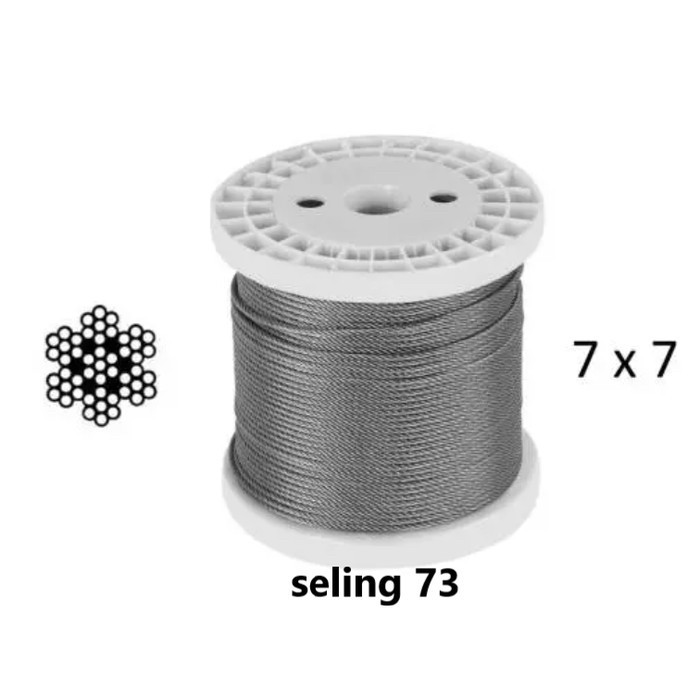 Jual Kawat Seling Stainless 3mm / sling stainless 3mm / ss 304 | Shopee ...