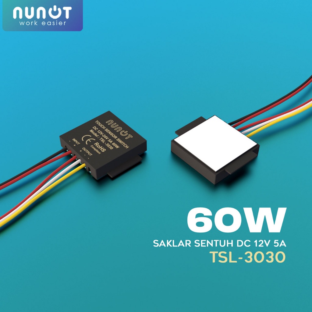 Jual Saklar Sensor Sentuh DC 12V 5A 60W Untuk Lampu LED Cermin Kamar ...