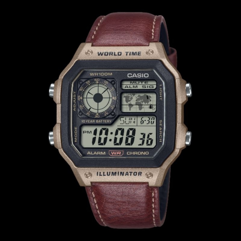 Jual Jam Tangan Casio Pria AE-1200WHL-5A Original ae1200 | Shopee Indonesia