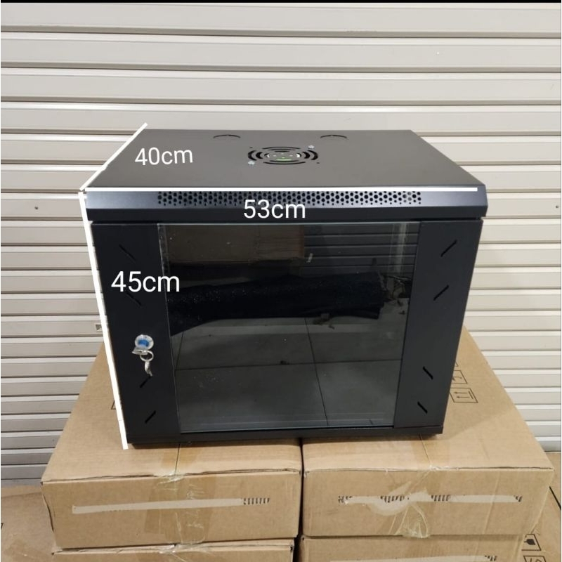Jual wallmount rack 9u / rack wallmount 9u depth 40cm ekonomis | Shopee Indonesia