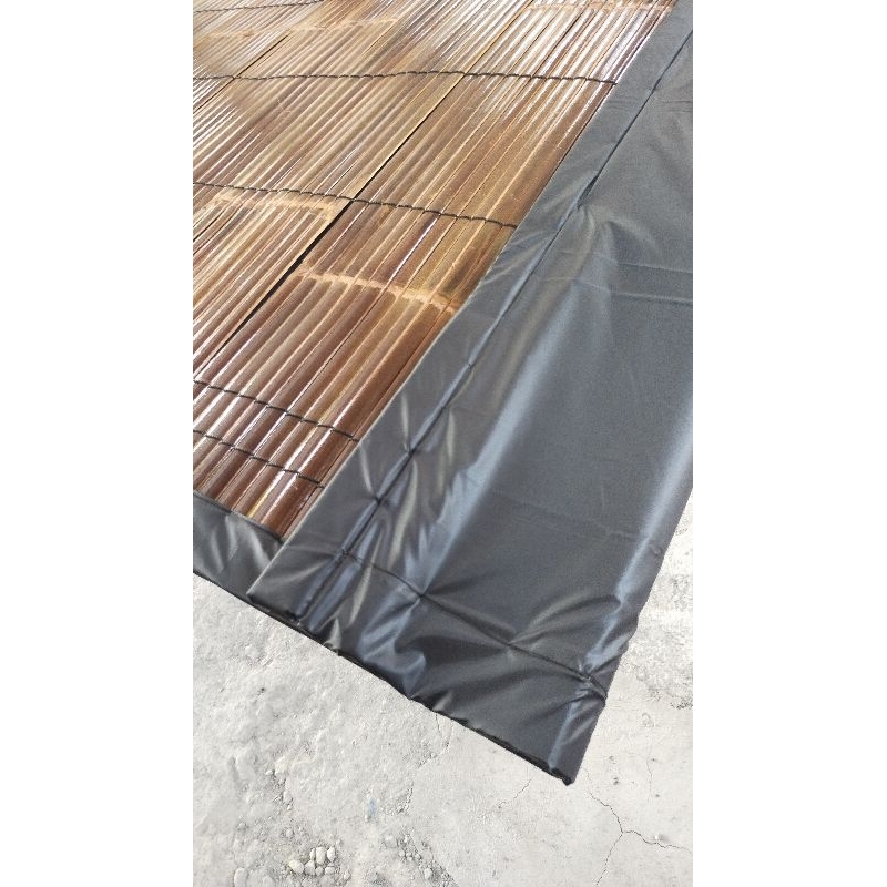 Jual Tirai bambu paket 4 lembar vernis plitur lapis kain waterproof ...
