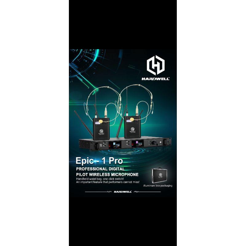 Jual Mic Wireless Hardwell Epic-1 Pro Multi Channel Free Koper Original ...
