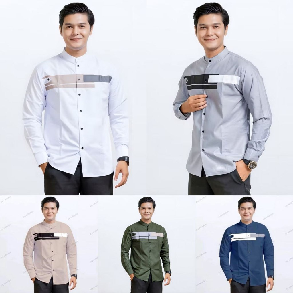 Jual Baju Koko Muslim Pria Dewasa Lengan Panjang Motif Bima Exlusive Terbaru 2025 | Shopee Indonesia