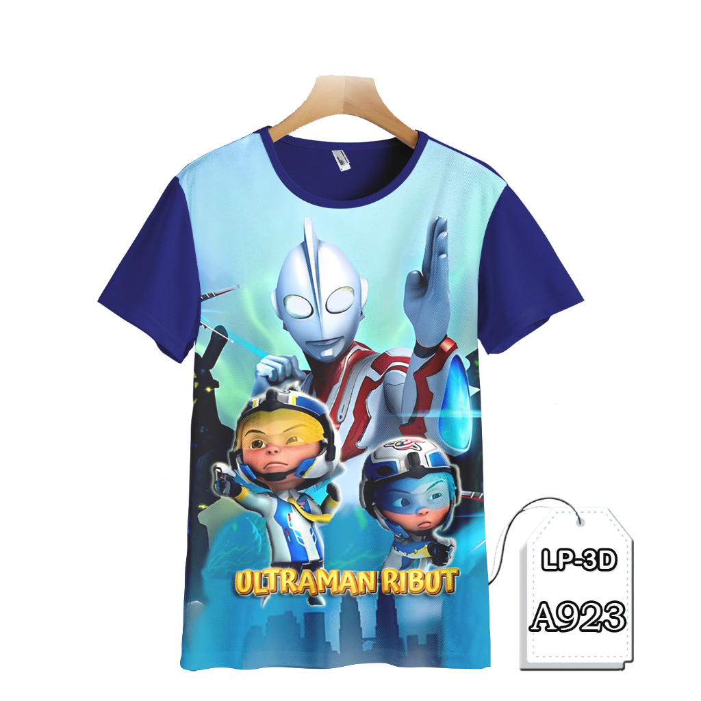 Jual Kaos Upin & Ipin Ultraman Ribut Baju Anak dan Dewasa 3D Premium ...