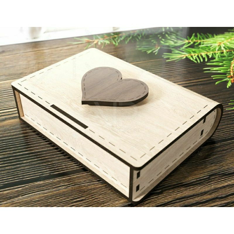 Jual box kayu custom love hadiah ulang tahun giftbox | Shopee Indonesia