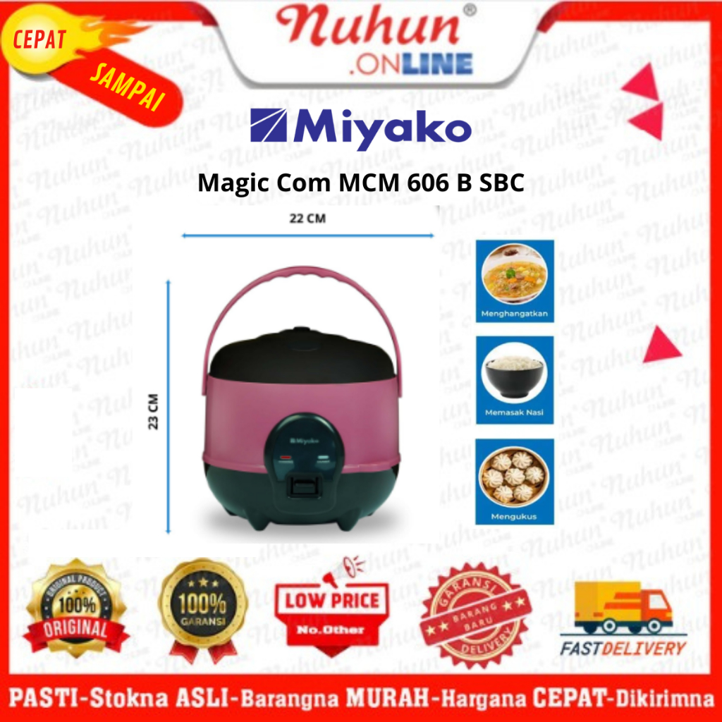 Jual Miyako Magic Com MCM 606 B SBC | Shopee Indonesia