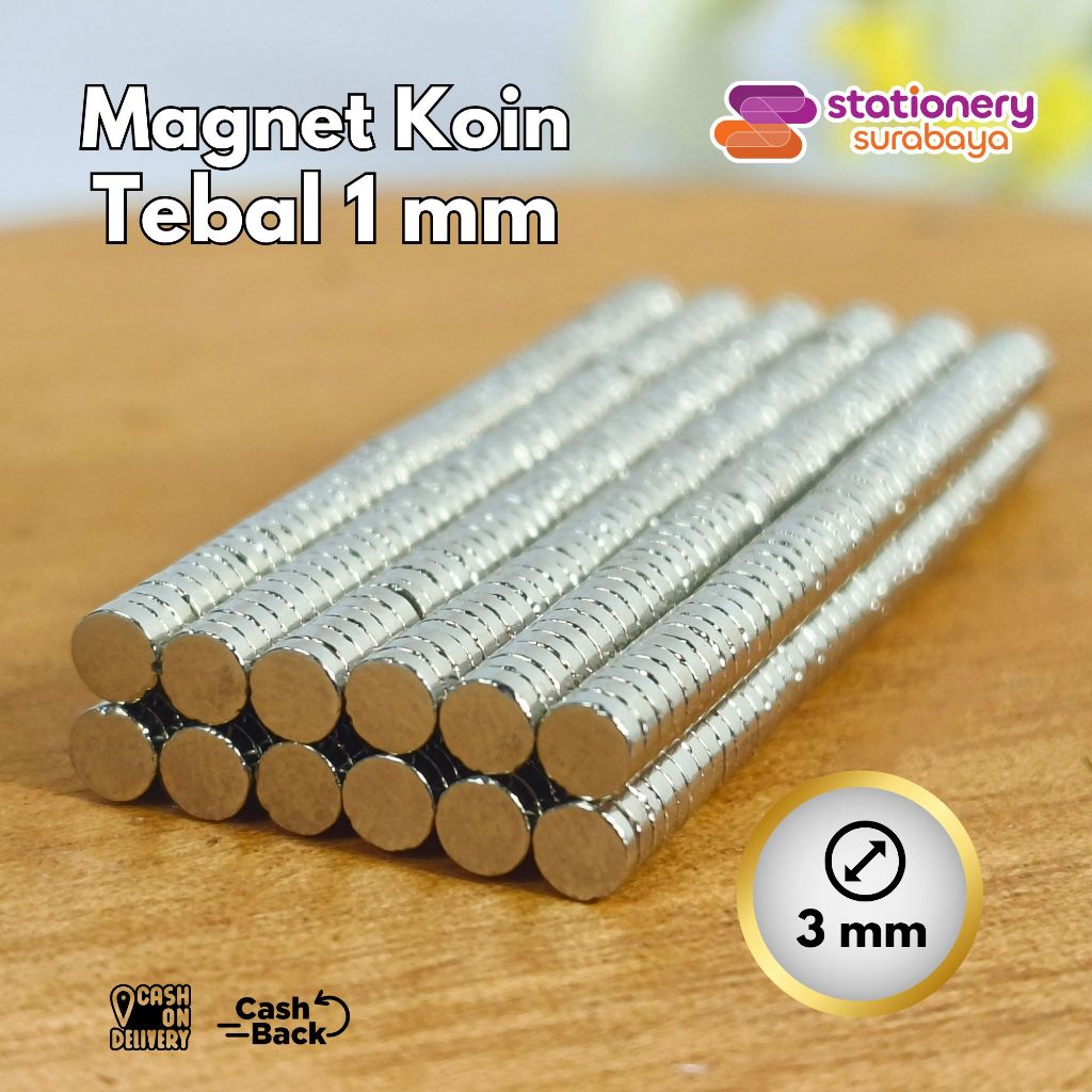 Jual Magnet Besi Berani Neodymium Ukuran 3 mm Besar Kecil Strong Kuat ...