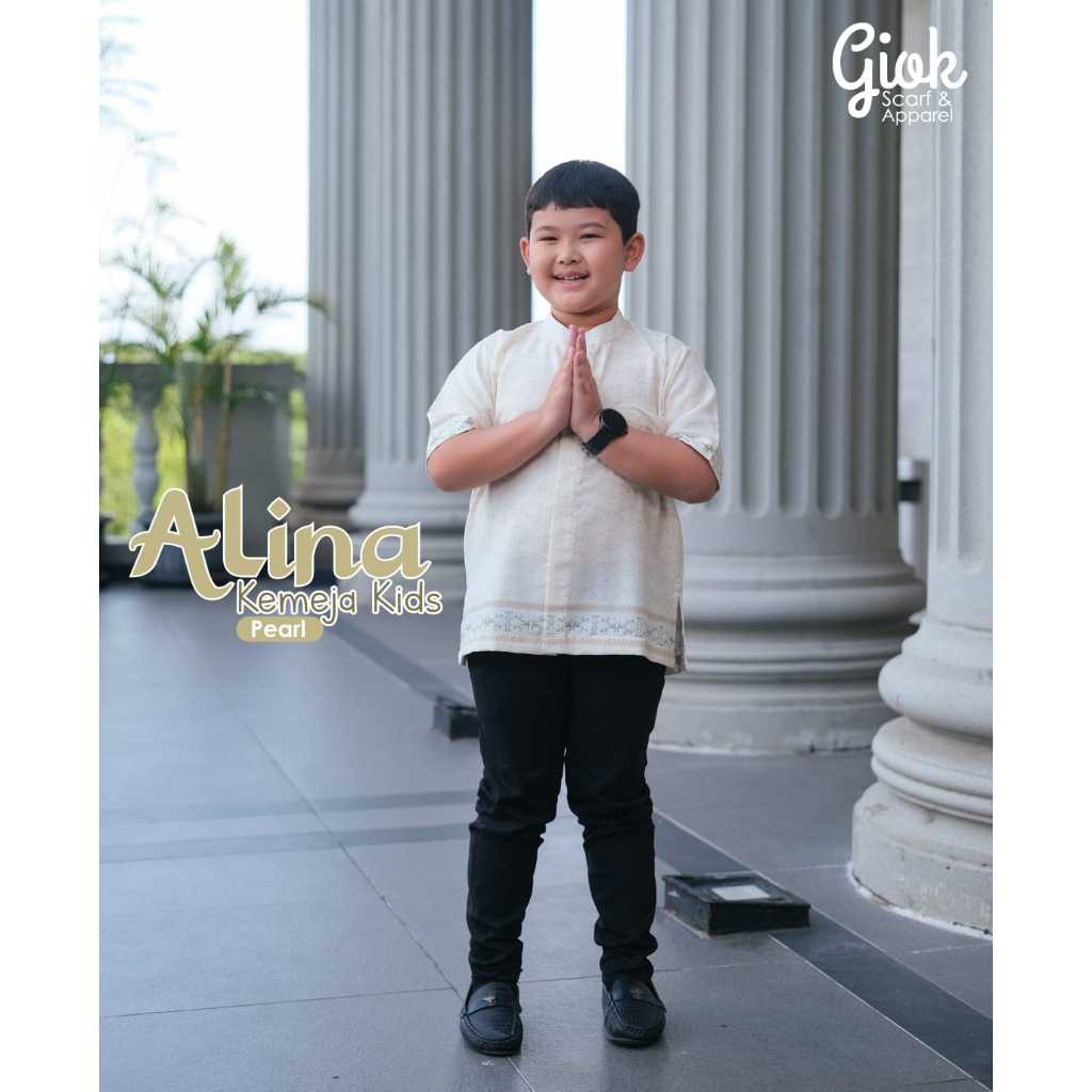 Jual Alina Shirt Man Koko Kids by Giok Scarf - Koko Anak Sarimbit ...