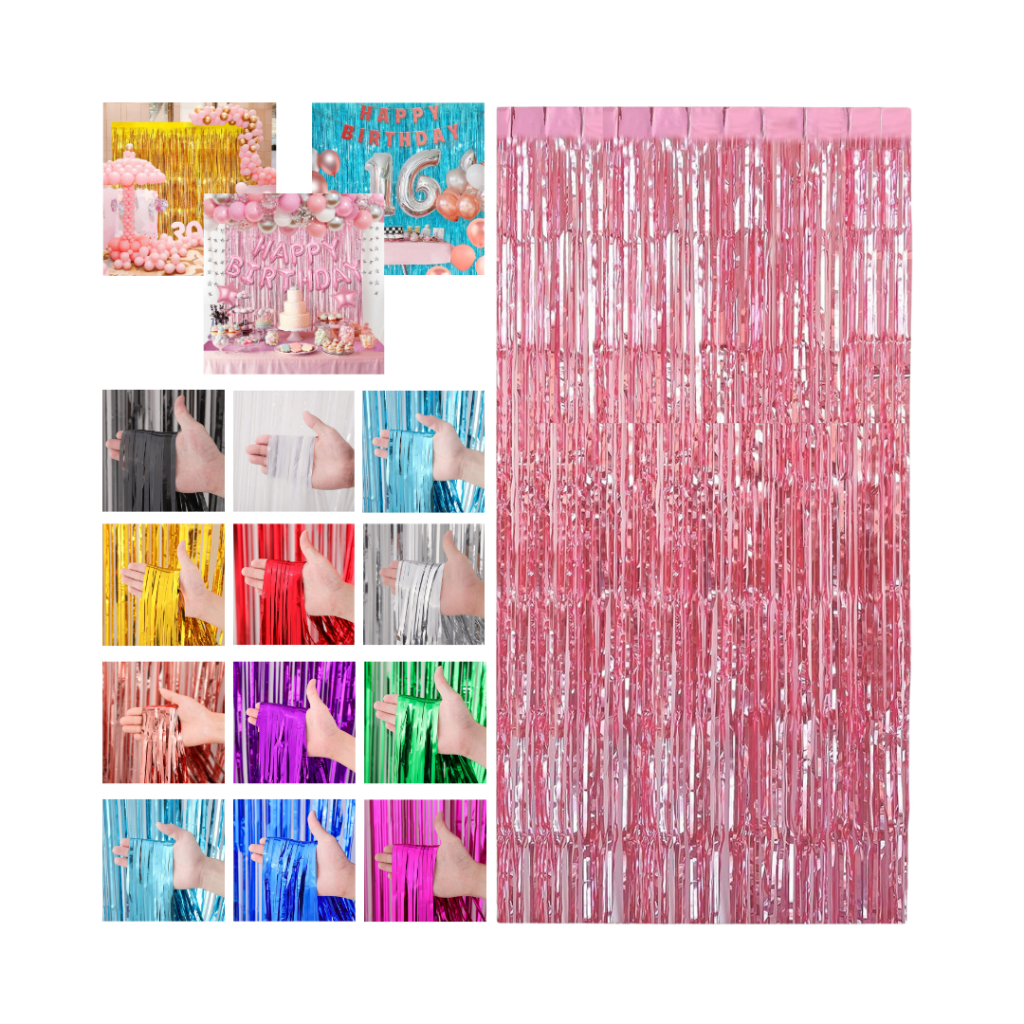 Jual MSM Tirai Rumbai Foil Backdrop GLOSSY (2mx1m) | Shopee Indonesia