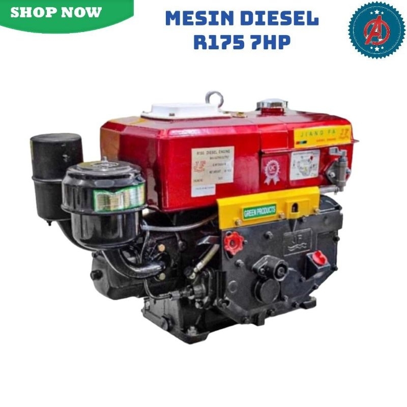 Jual Mesin Penggerak Solar Engine Diesel JIANGFA/ DONGHAI R175 (7 HP) engkol | Shopee Indonesia