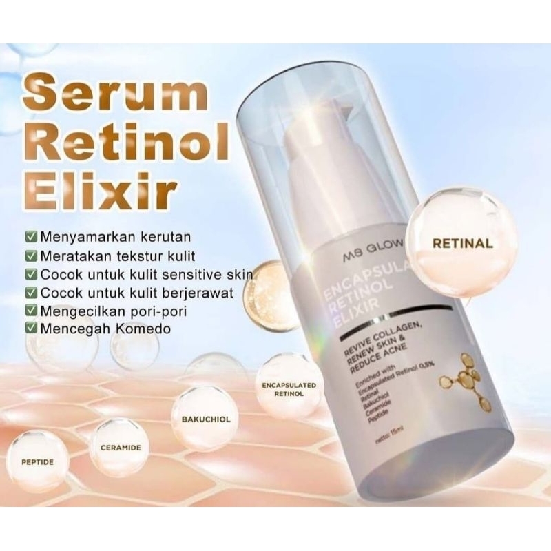 Jual Ms Glow Retinol ( Encapsulated Retinol Elixir ) | Shopee Indonesia