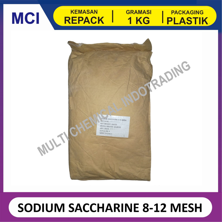 Jual SODIUM SACCHARINE 8-12 MESH SAKARIN PEMANIS 300-400x GULA - REPACK ...