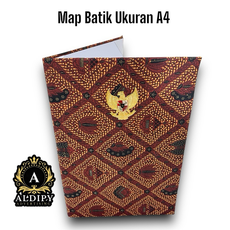 Jual Map Batik map batik upacara logo garuda kuningan coatingan A4 ...