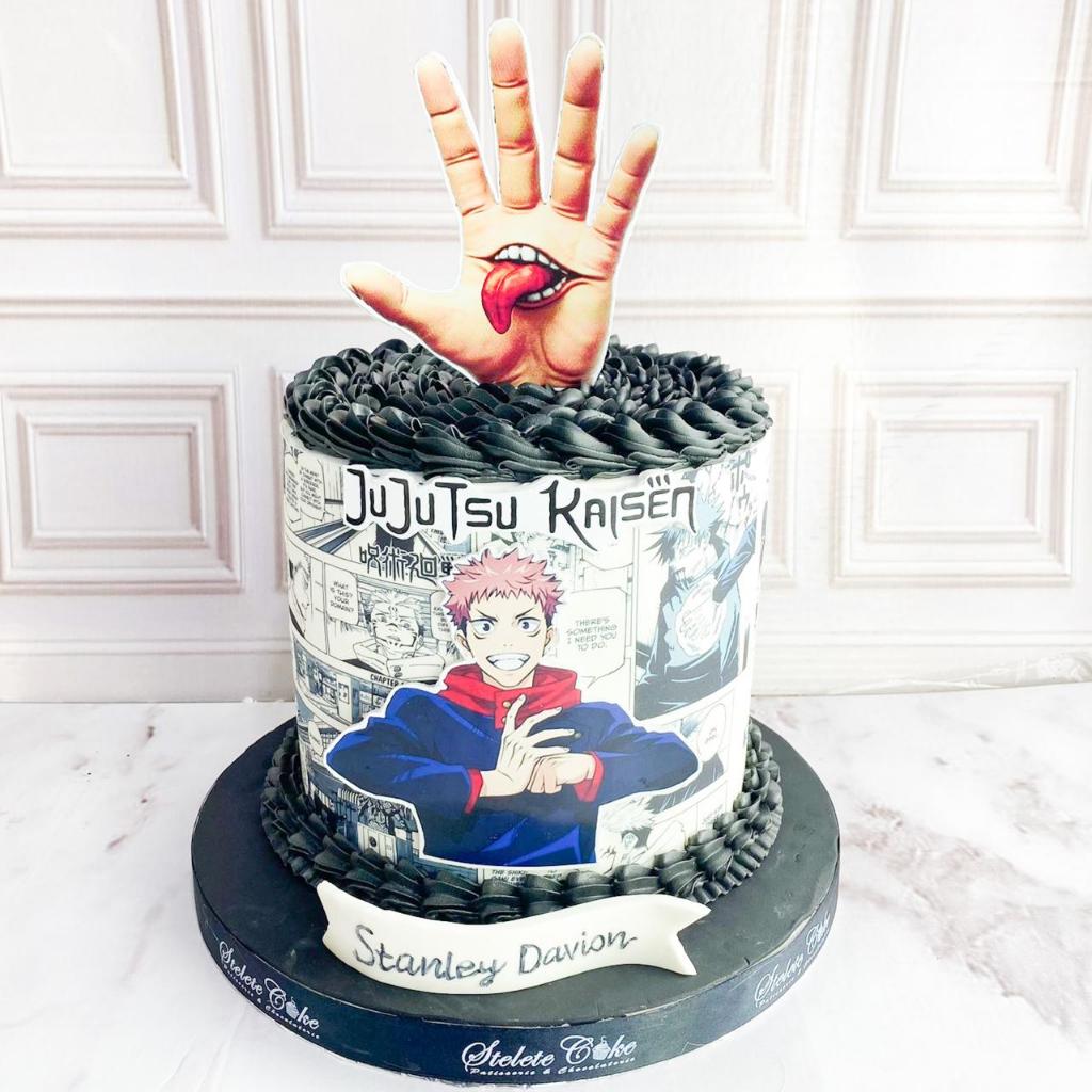 Jual Kue Ulang Tahun/Birthday Cake/Kue Ultah Tema Jujutsu Kaisen/Kue ...