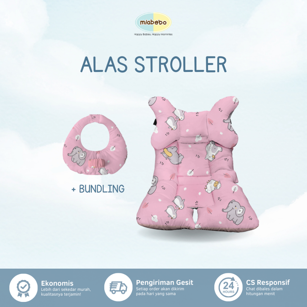 Jual Miabebo Alas Stroller + Bantal Dot | Shopee Indonesia