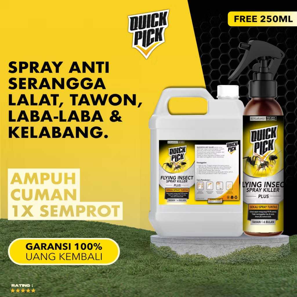 Jual SPRAY ANTI SERANGGA QUICKPICK (GRATIS 250ML) Aromatic Spray ...