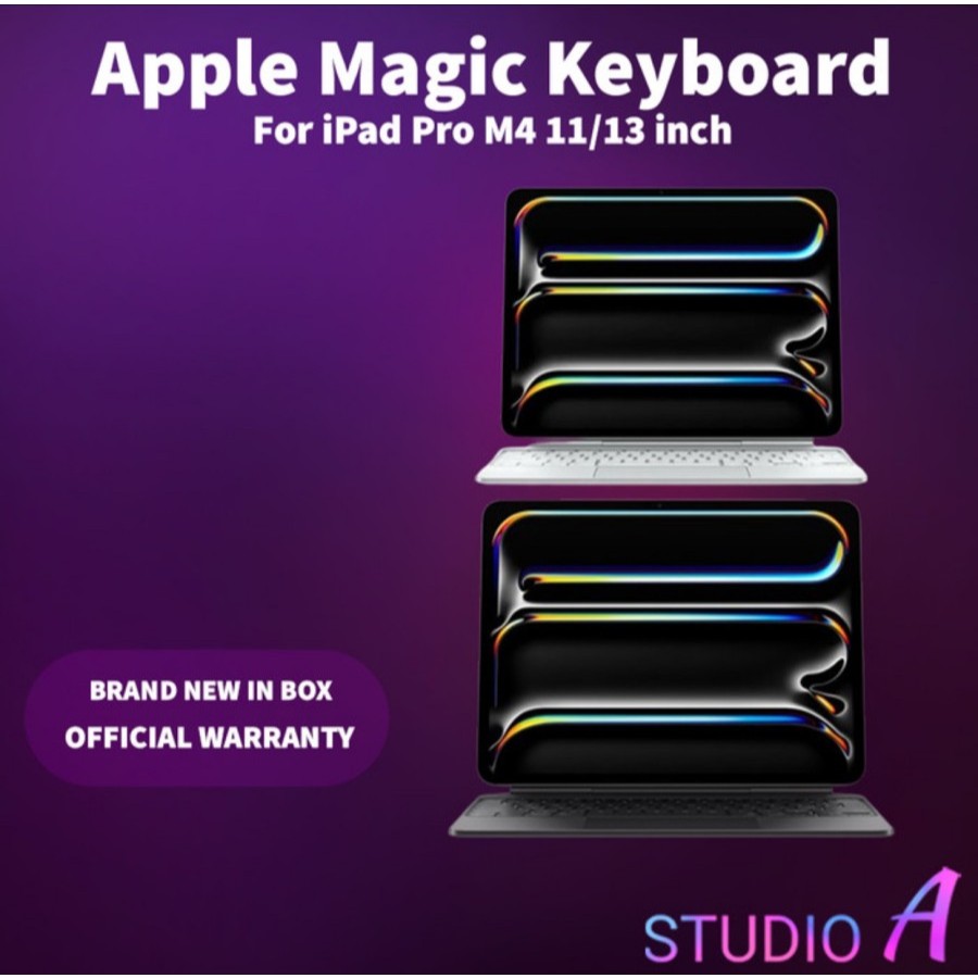 Jual Apple Magic Keyboard for iPad Pro M4 11 inch & 13 inch 2024 Black ...