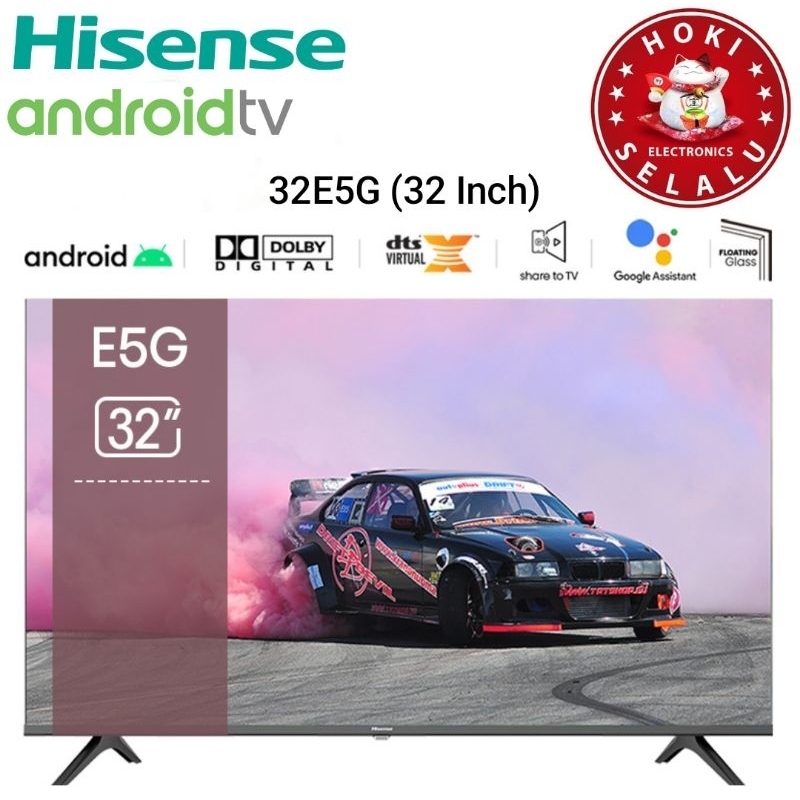 Jual Hisense Smart Android LED TV 32 Inch 32E5G Frame Less Dolby ...
