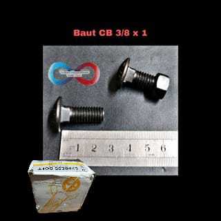 Jual BOX - Baut Mur CB 3/8 x 1 inch (Baut Payung) isi 200 pcs | Shopee ...