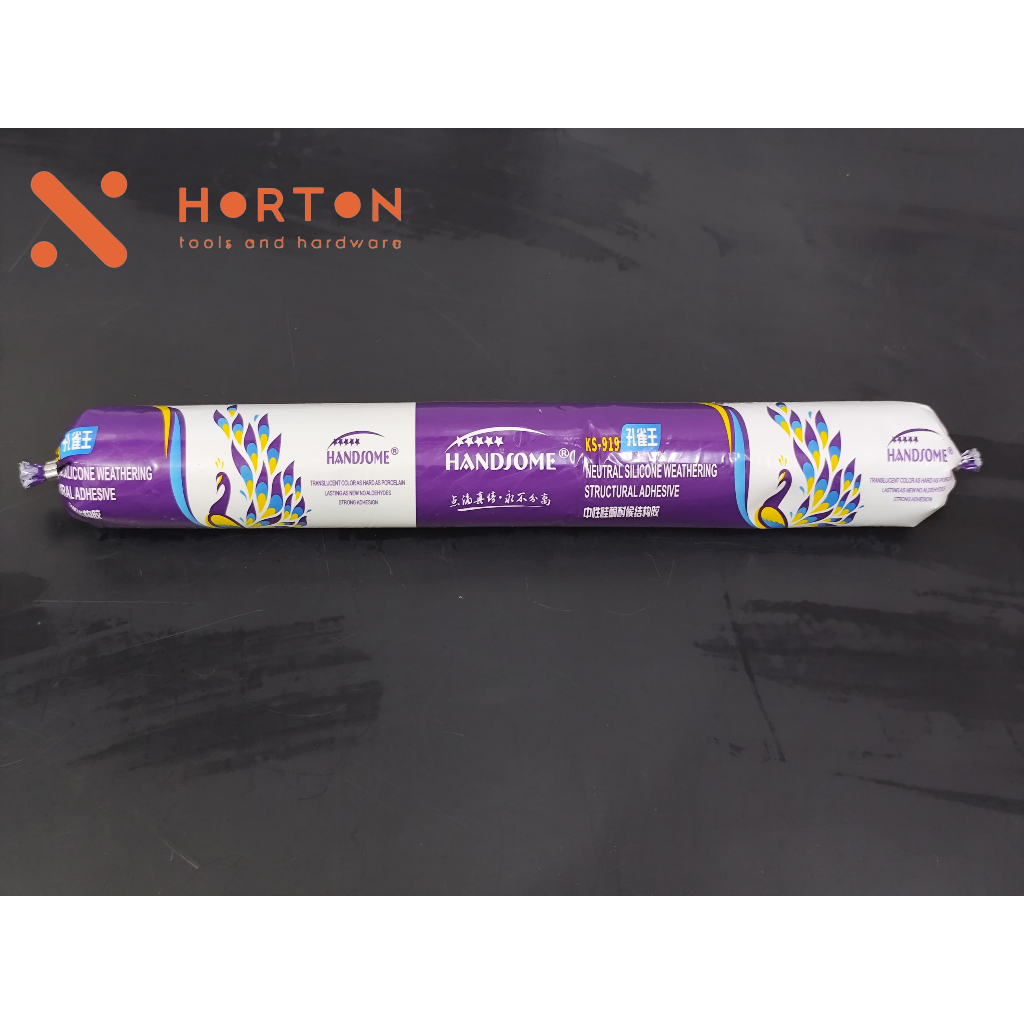 Jual LEM SILICONE SEALANT SOSIS GREY - HANDSOME LEM SOSIS 600ML ...