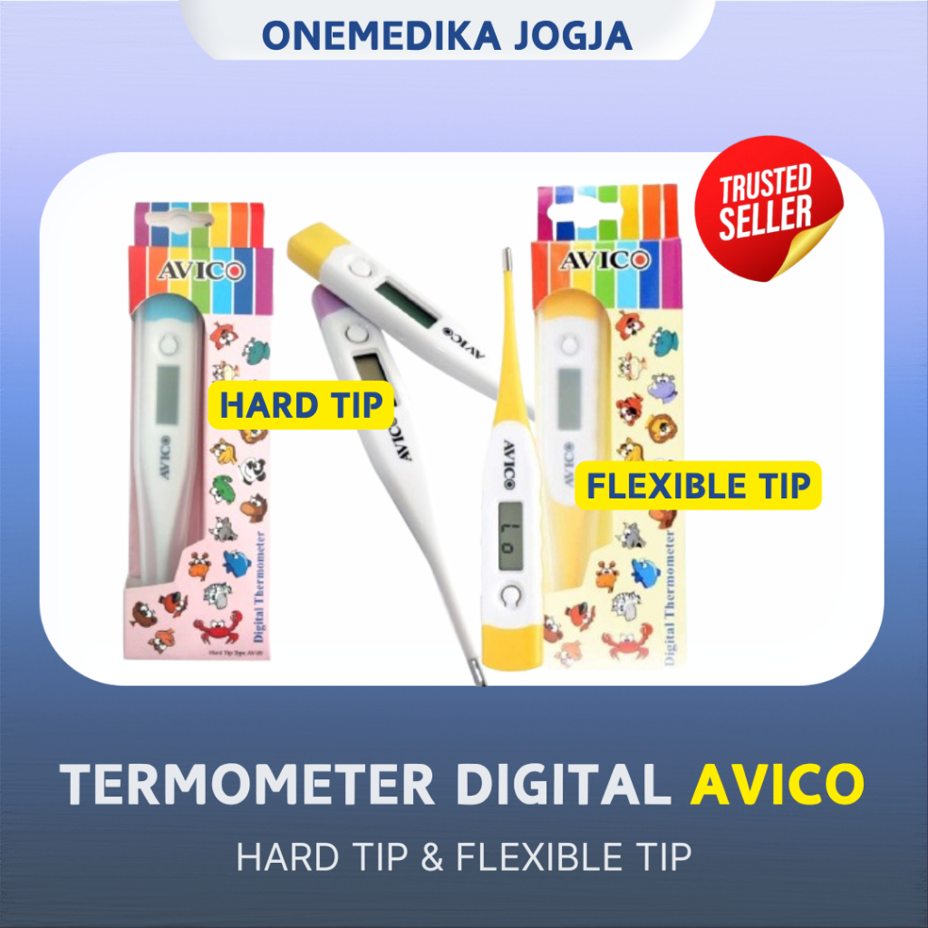 Jual Termometer Ketiak Digital AVICO Kaku / Thermometer Hard Tip Alat ...