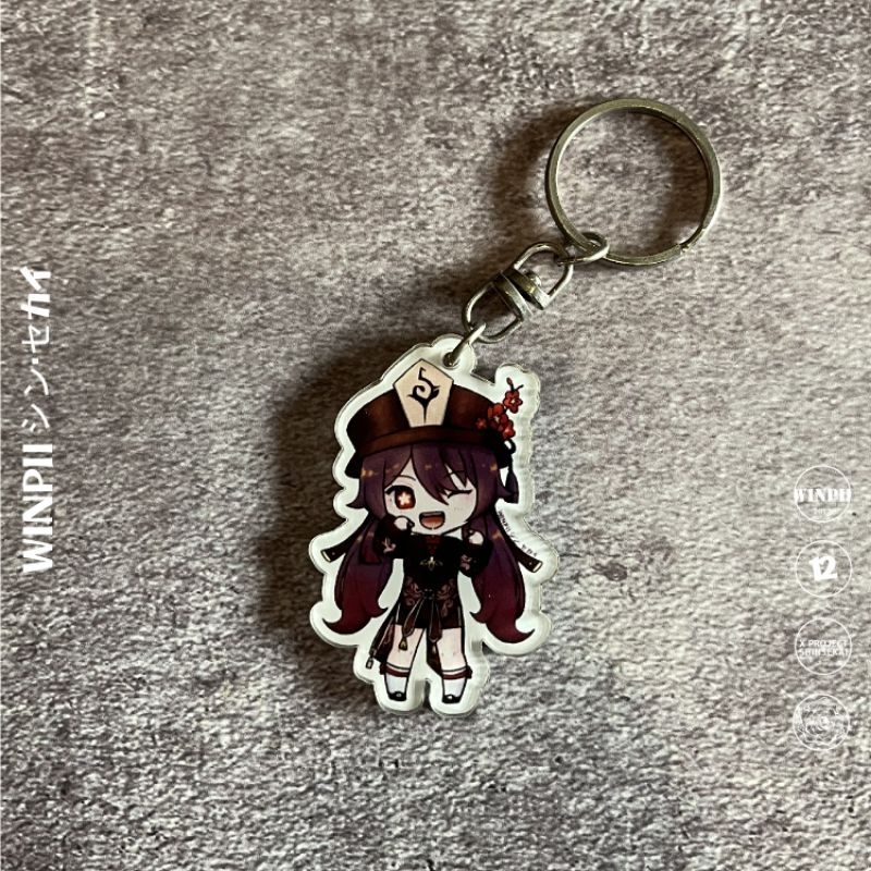 Jual Keychain Akrilik Hu Tao V2 Game Genshin Impact | Shopee Indonesia