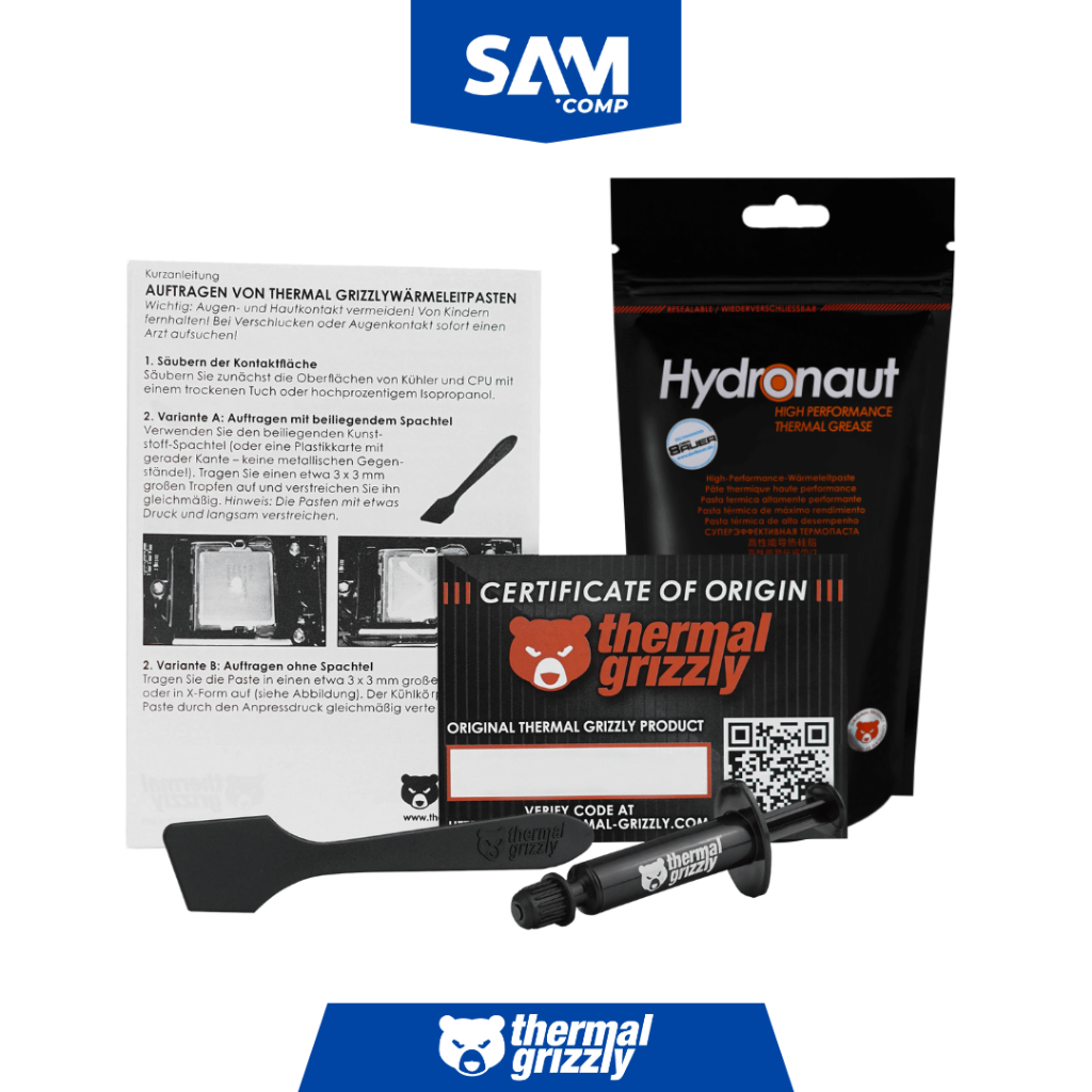 Jual Thermal Grizzly Hydronaut Thermal Paste 1 Gram - 100% Original ...