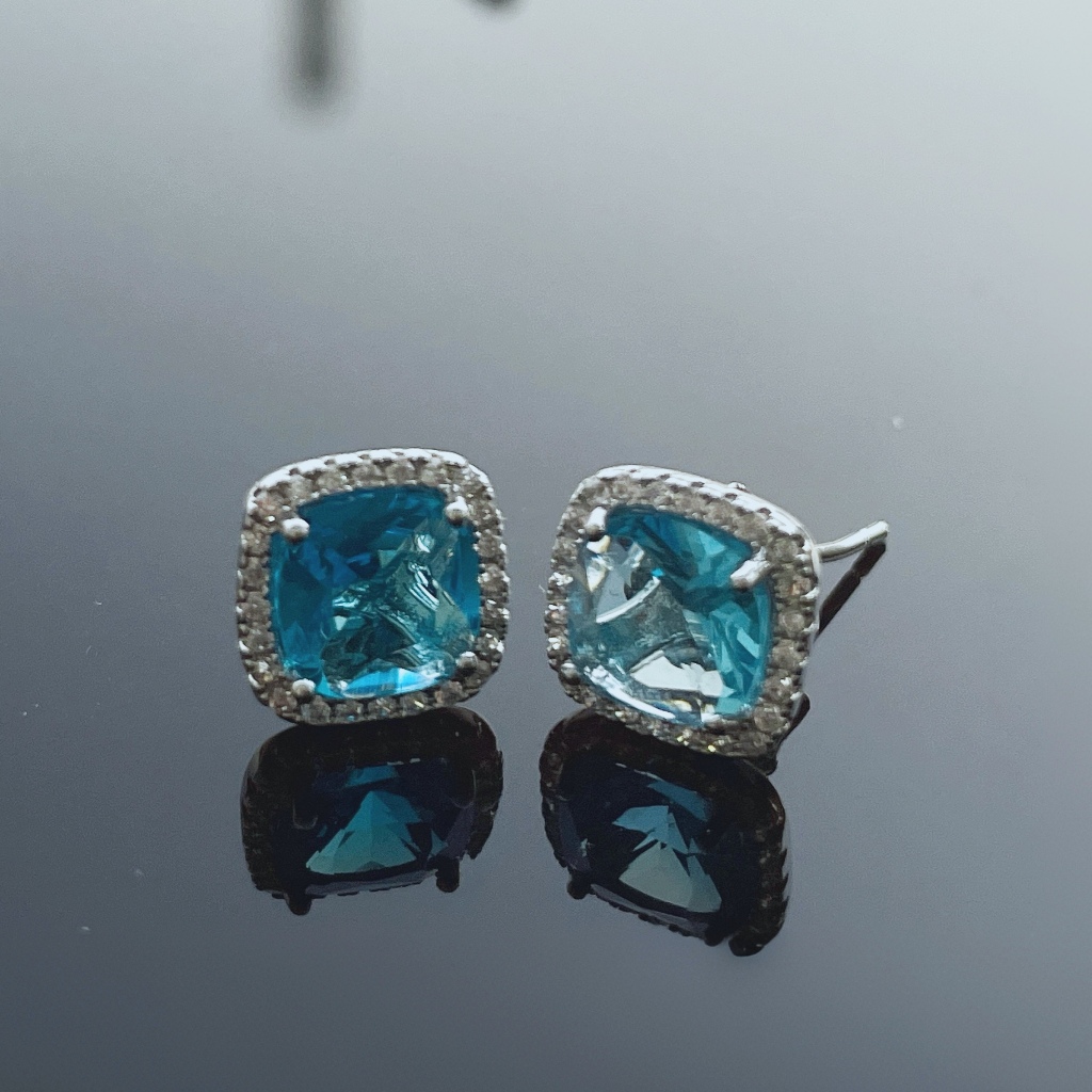 Jual anting Batu Permata Biru anting Berlian Berwarna Wanita Zamrud ...