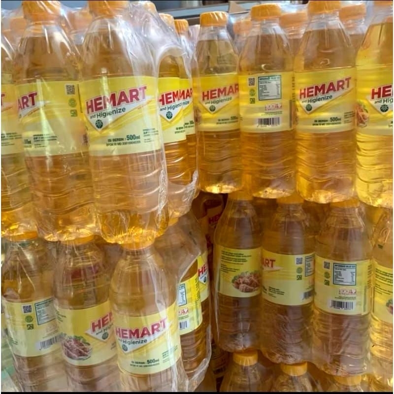 Jual 1 Krat(12pcs) Minyak Goreng Hemart 500ml GROSIR | Shopee Indonesia