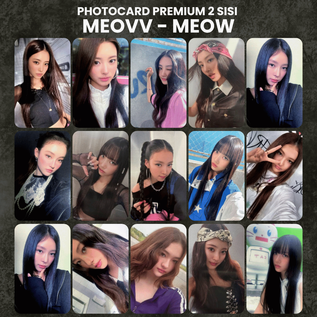 Jual REPLIKA UNOFFICIAL PHOTOCARD MEOVV MEOW | Shopee Indonesia