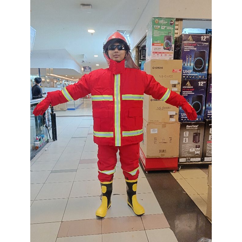 Jual Baju Pemadam Kebakaran Nomex Full Set / Baju Damkar Anti Api ...
