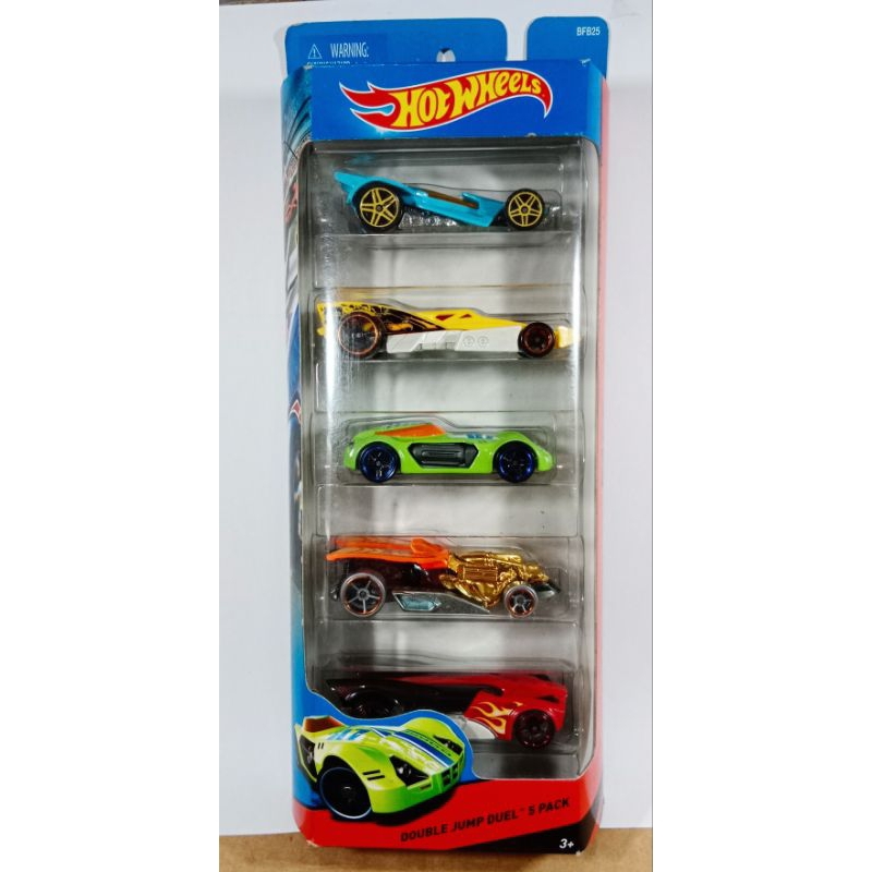Jual GP BALAP - Hot Wheels DOUBLE JUMP DUEL 5-Pack, RD-10 + Buzz Bomb ...