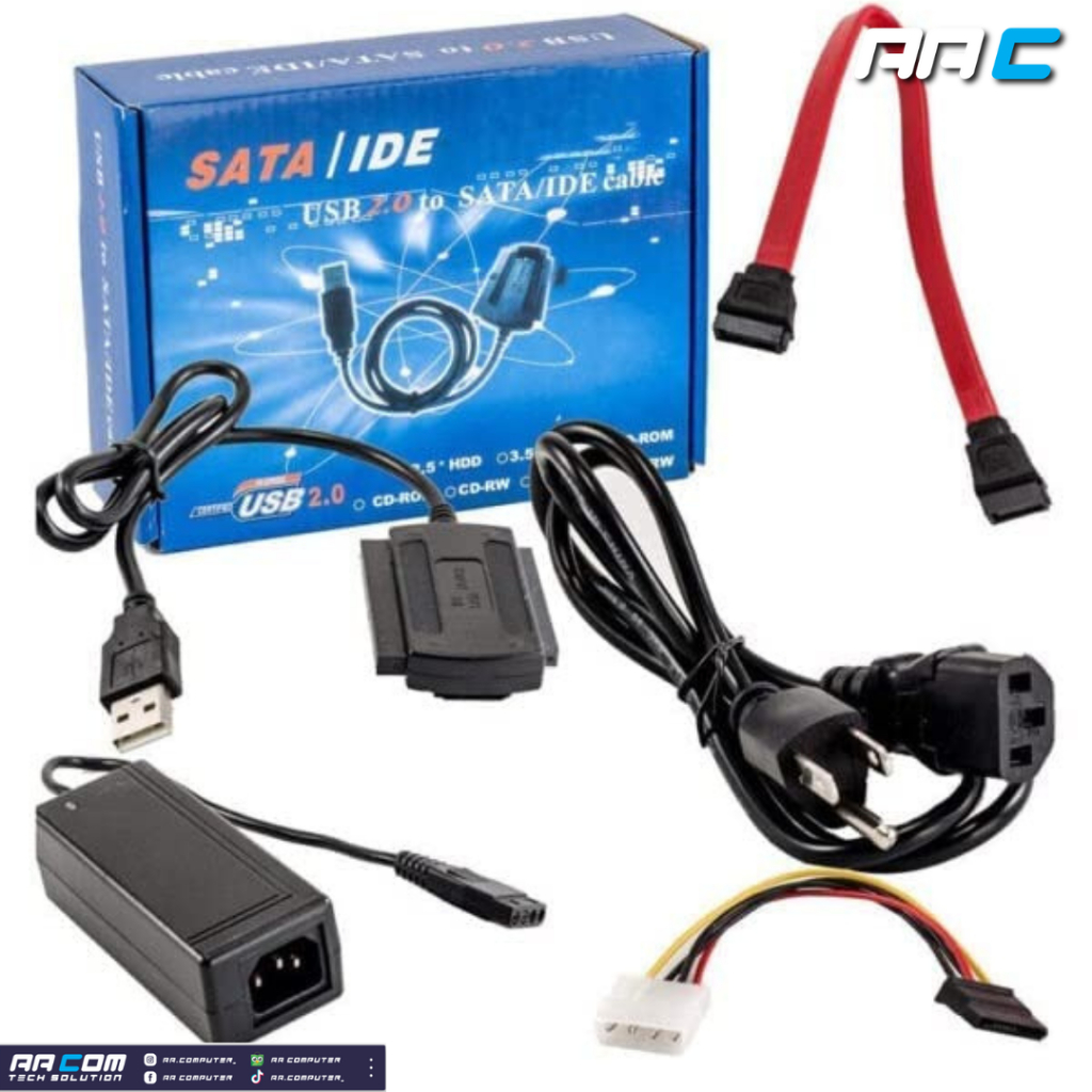 Jual USB 2.0 TO SATA/IDE CABLE | Shopee Indonesia
