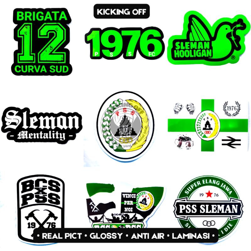 Jual Stiker PSS Sleman BCS Brigata Curva Sud Ultras 1976 Laskar Sembada ...