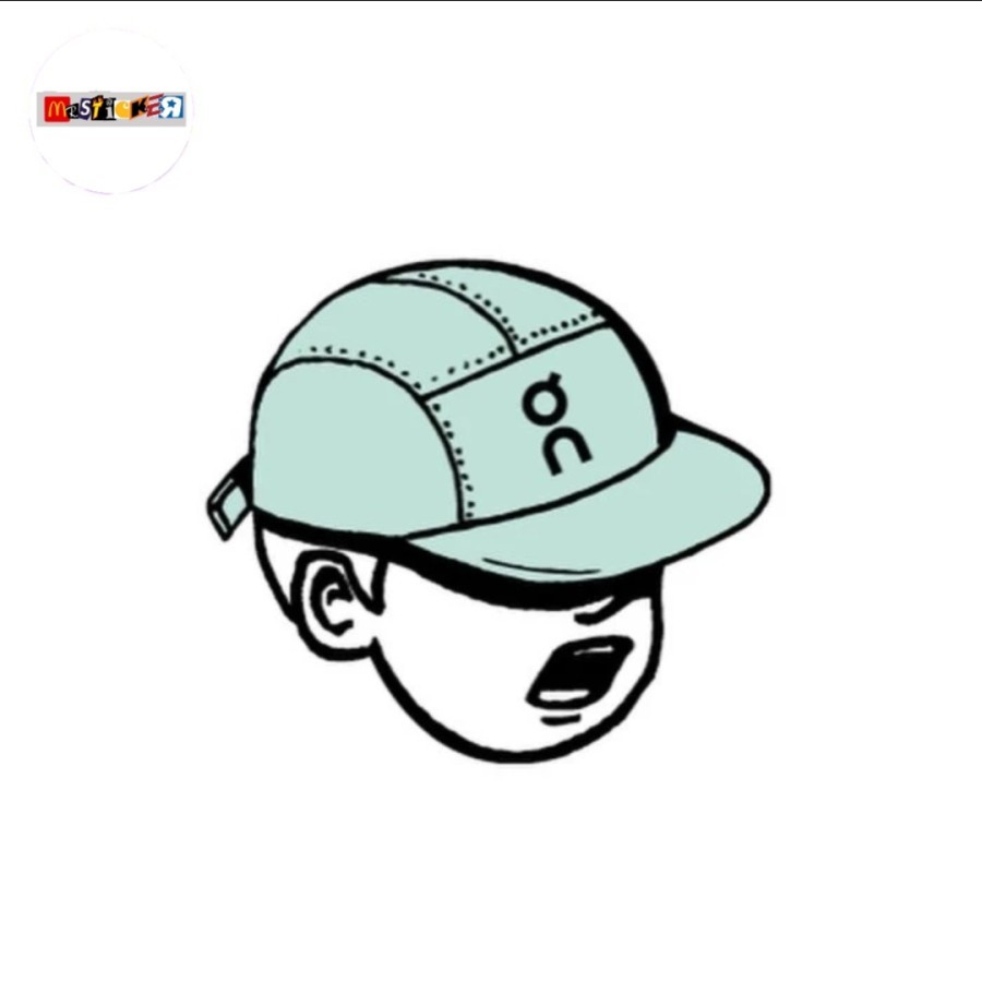 Jual sticker paperboy paris x ON x distance athletics logo stiker ...