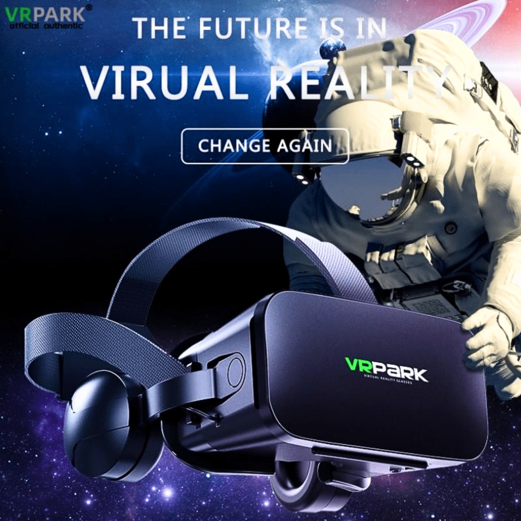 Jual PUSAT VRPARK VR Box Virtual Reality 3d untuk semua hp Glasses Headset with Headphone J20 ...
