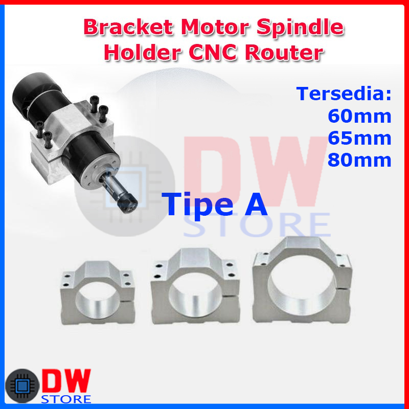 Jual Bracket Motor Spindle Dudukan Clamp Holder CNC Router 65mm 80mm ...
